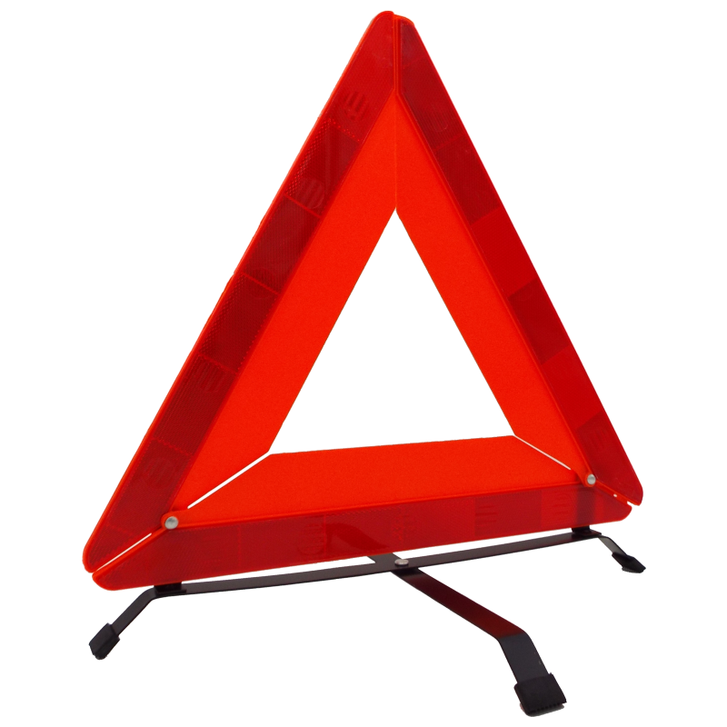 Plastic Vehicle Emergency Warning Triangle - High Visibility